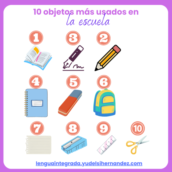 10 objetos más usados en la escuela - LBI